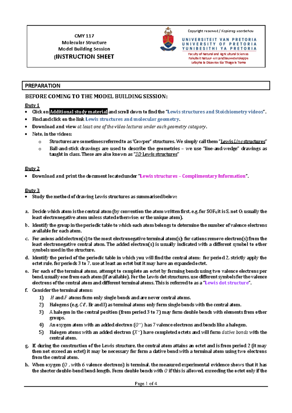 20230323 CMY 117 Molecular Model Building Instruction Sheet (V2 ...