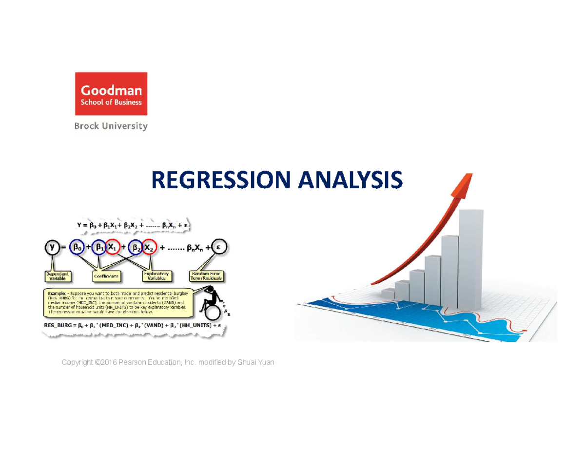 Lecture 3 - Simple Regression Analysis - REGRESSION ANALYSIS Copyright ...