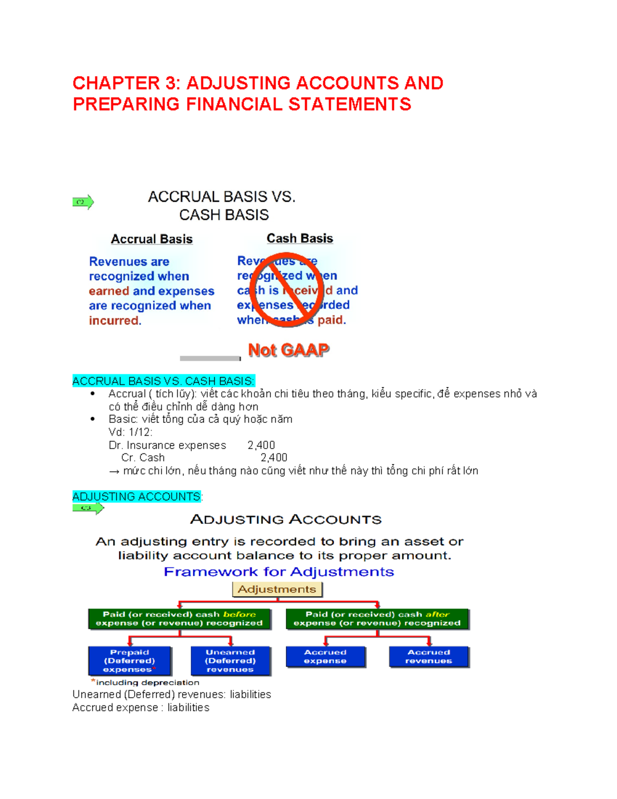 Chapter 3 - Summary Financial Accounting: Building Accounting Knowledge - CHAPTER 3: ADJUSTING ...