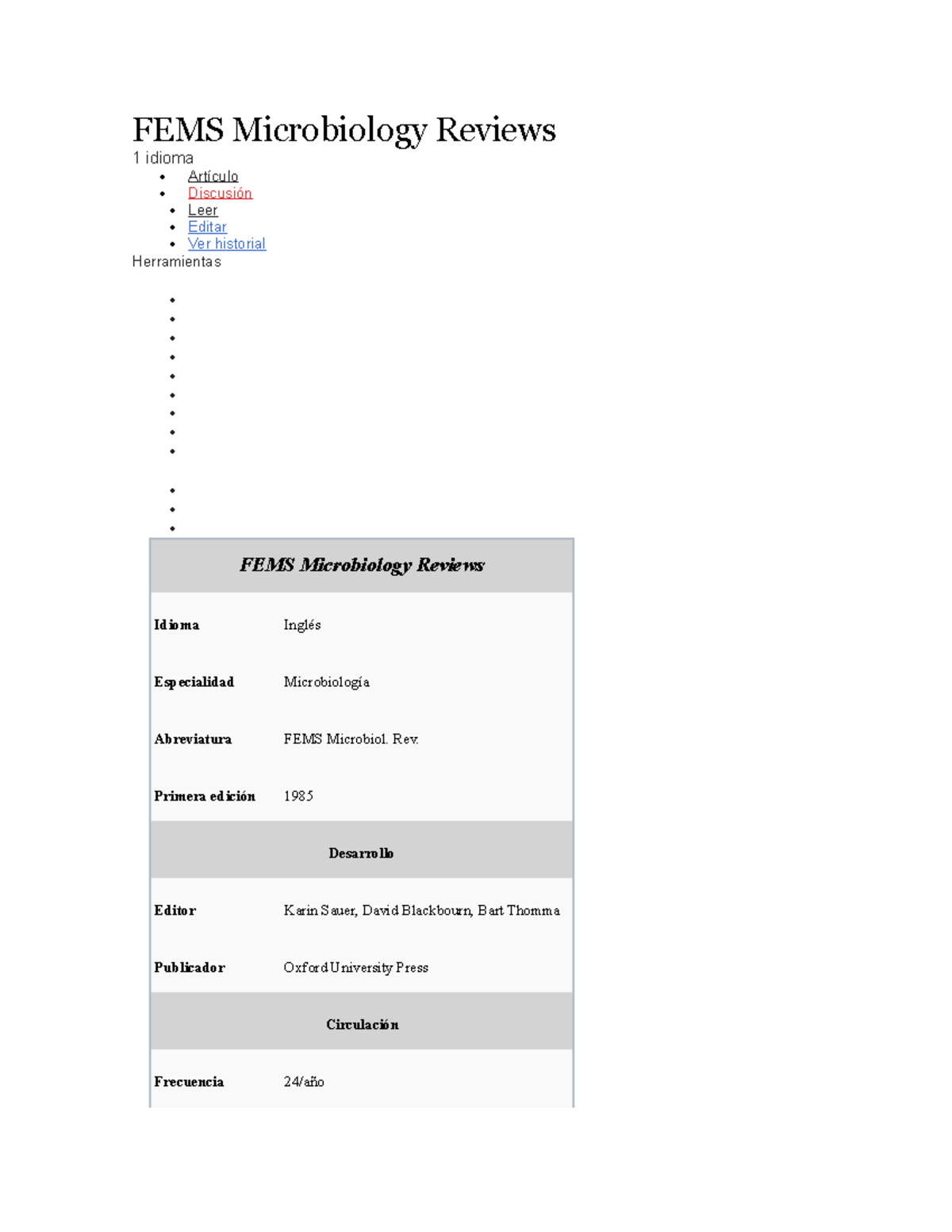FEMS Microbiology Reviews - Microbiología - UDeG - Studocu