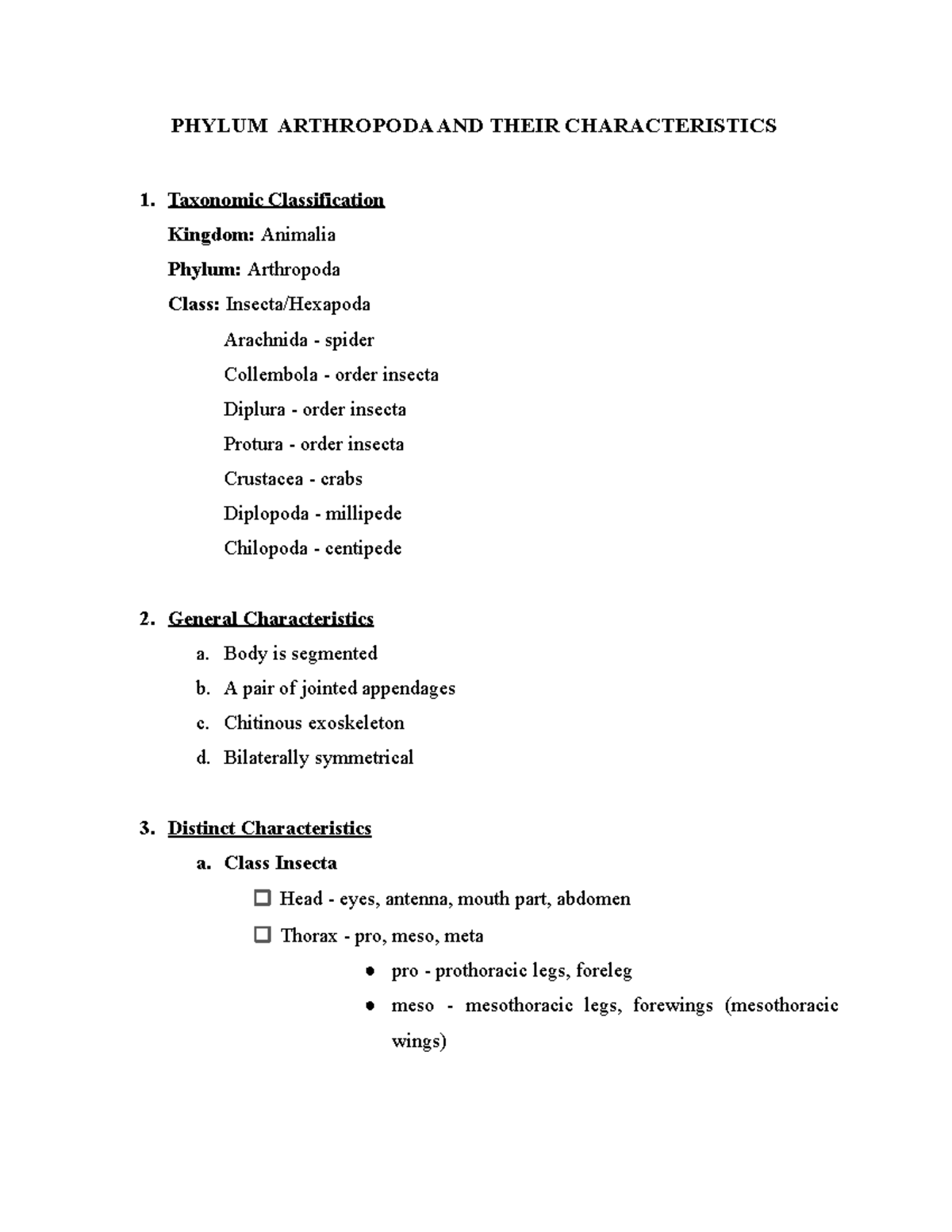 Phylum Arthropoda AND Their Characteristics Including Importance OF ...
