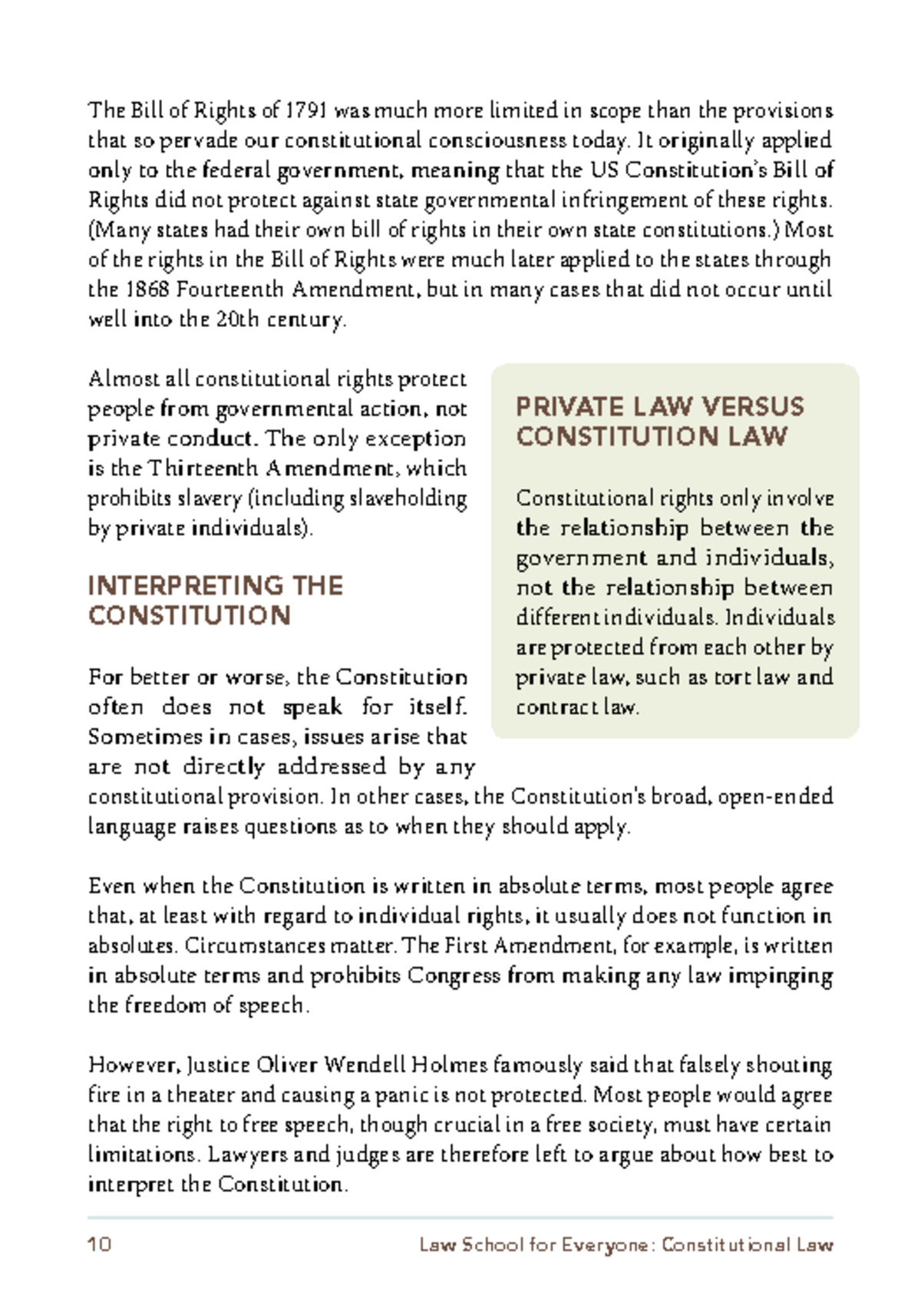 Zlib - n/a - 10 Law School for Everyone: Constitutional Law The Bill of ...