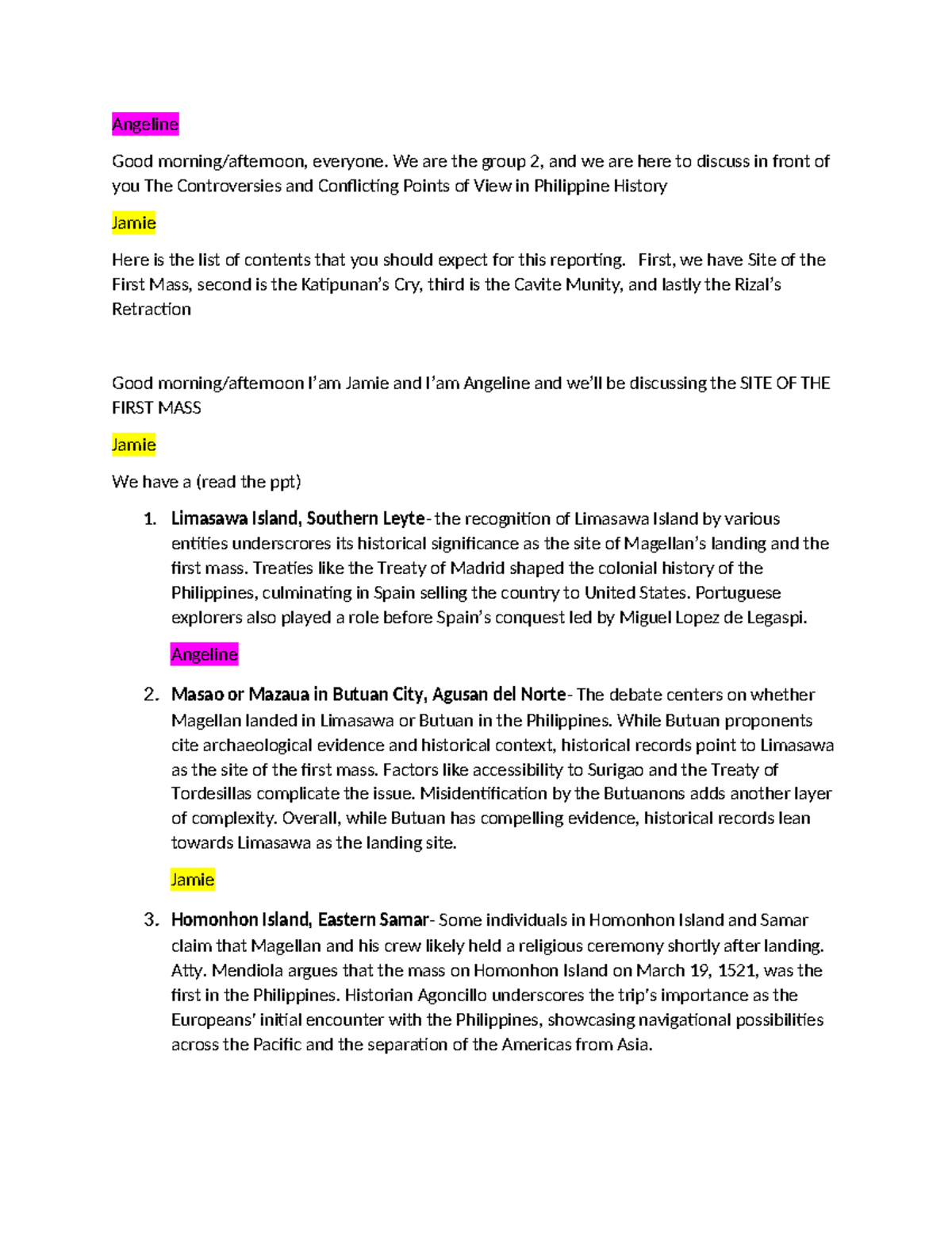 RHPscript - script - Angeline Good morning/afternoon, everyone. We are ...