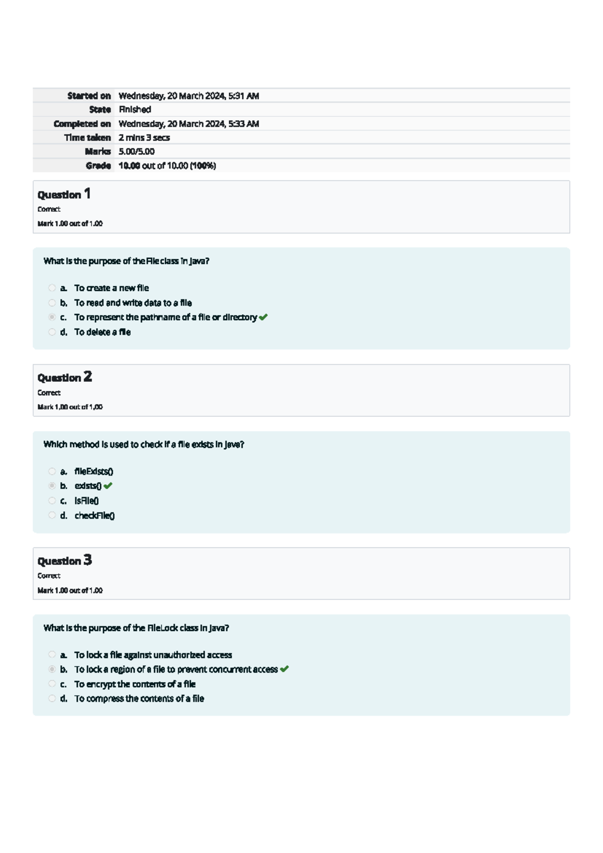 Self Quiz Unit 7 - CS 1103 - Studocu