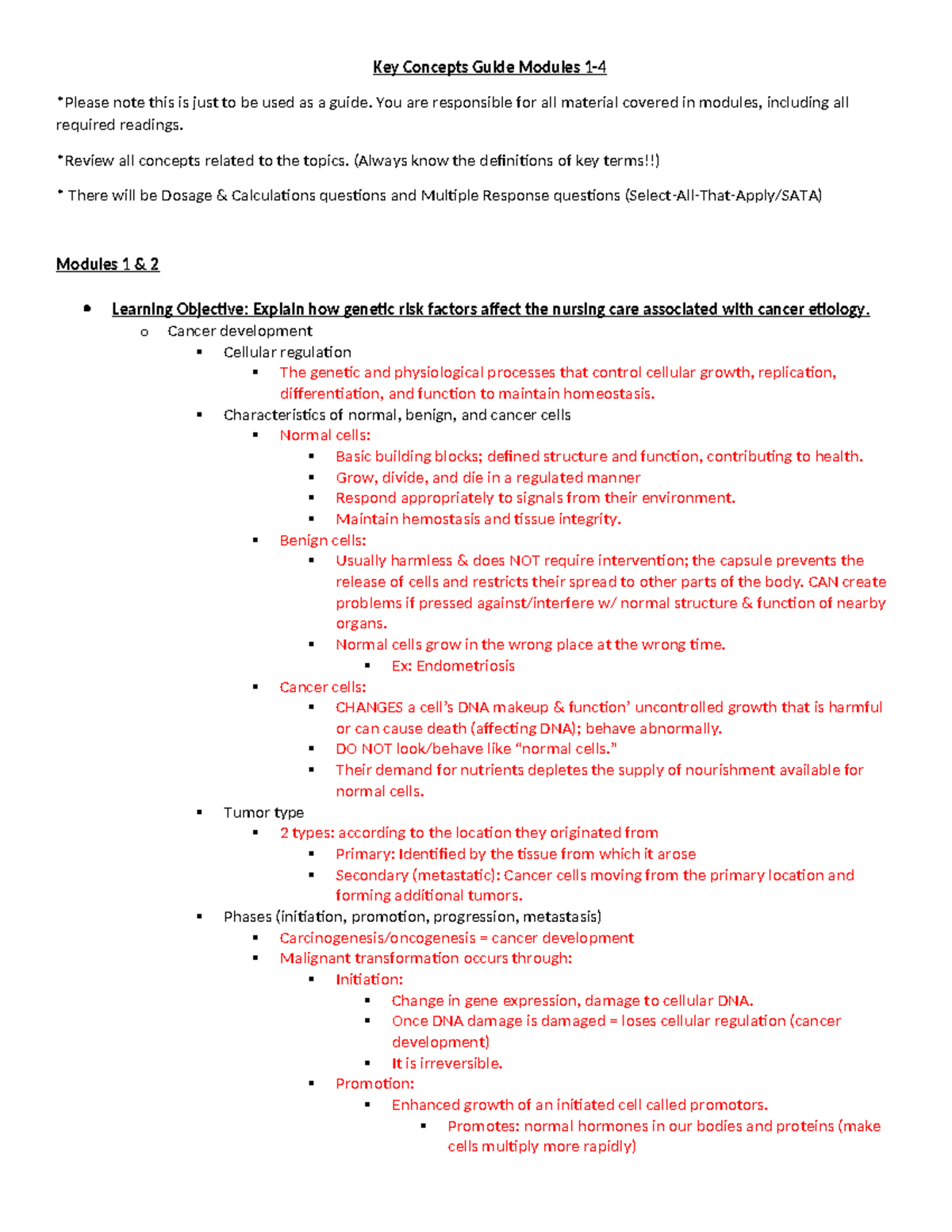 Mdcii- Key Concepts Mods 1-4-2 - Key Concepts Guide Modules 1- *Please ...
