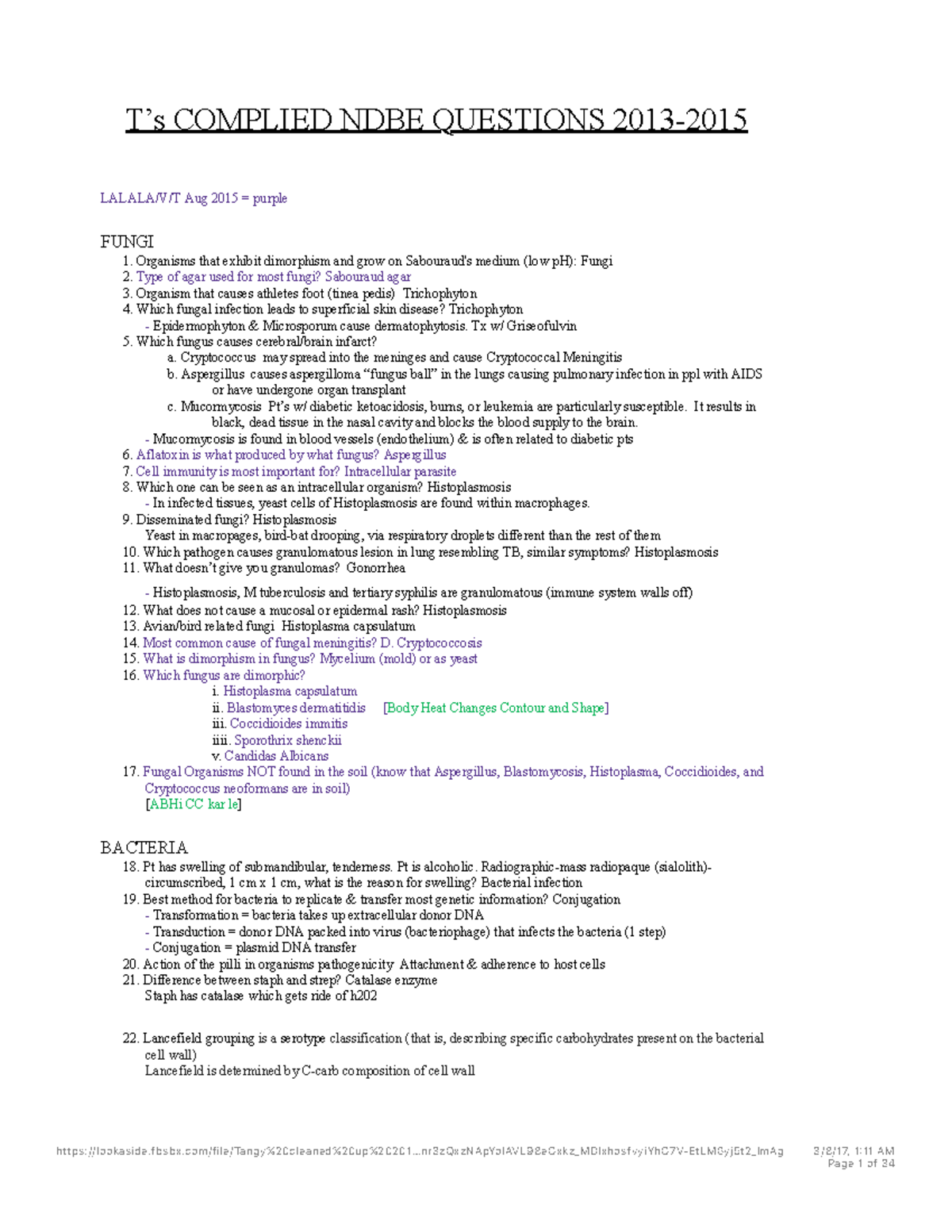 New Doc - Review - T’s COMPLIED NDBE QUESTIONS 2013- LALALA/V/T Aug ...