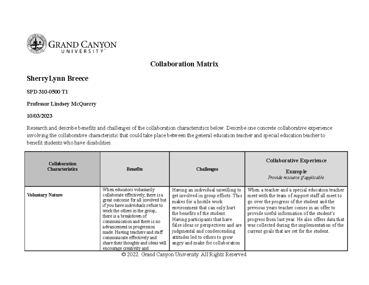SPD-310-T1-RS-Collaboration Matrix For Sherry Lynn 10-03-2023 ...