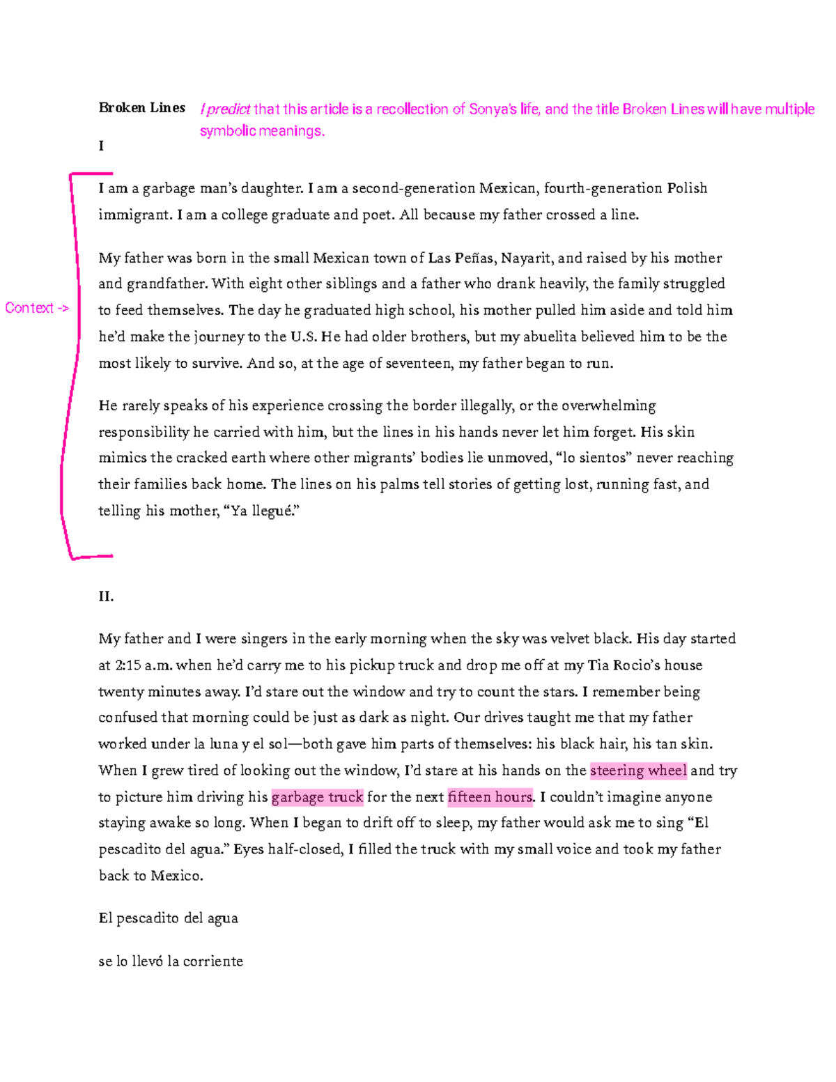 Kami Export - Broken Lines-Sonya Lara - Broken Lines I I am a garbage ...