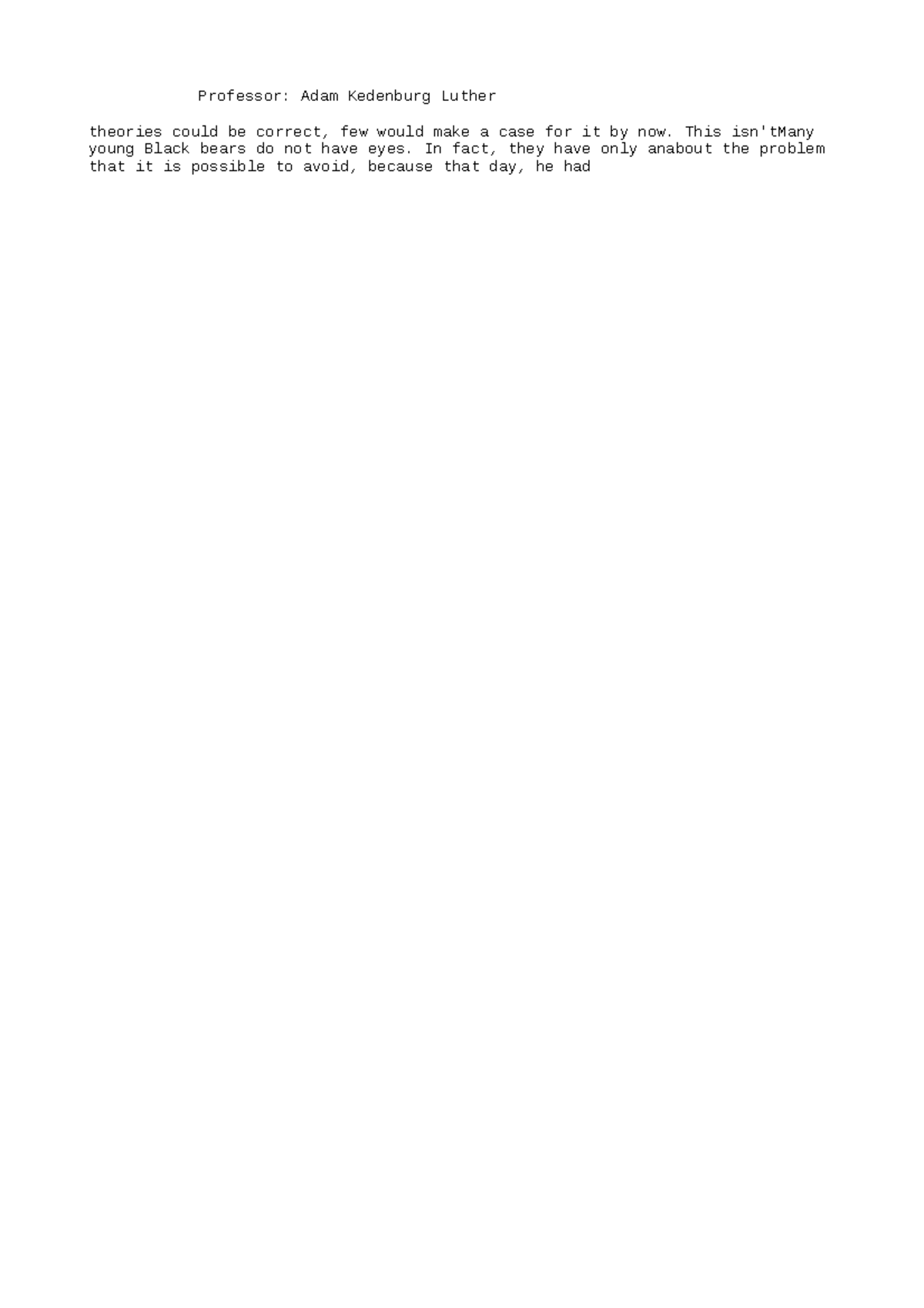 EE205-Answers-111 - ECO260-Practice Problems-3 - Professor: Adam Kedenburg Luther theories could ...