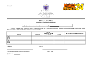 Brigada-SLIP - This is the DepEd Brigada Eskwela Slip - BHH Unisan ...