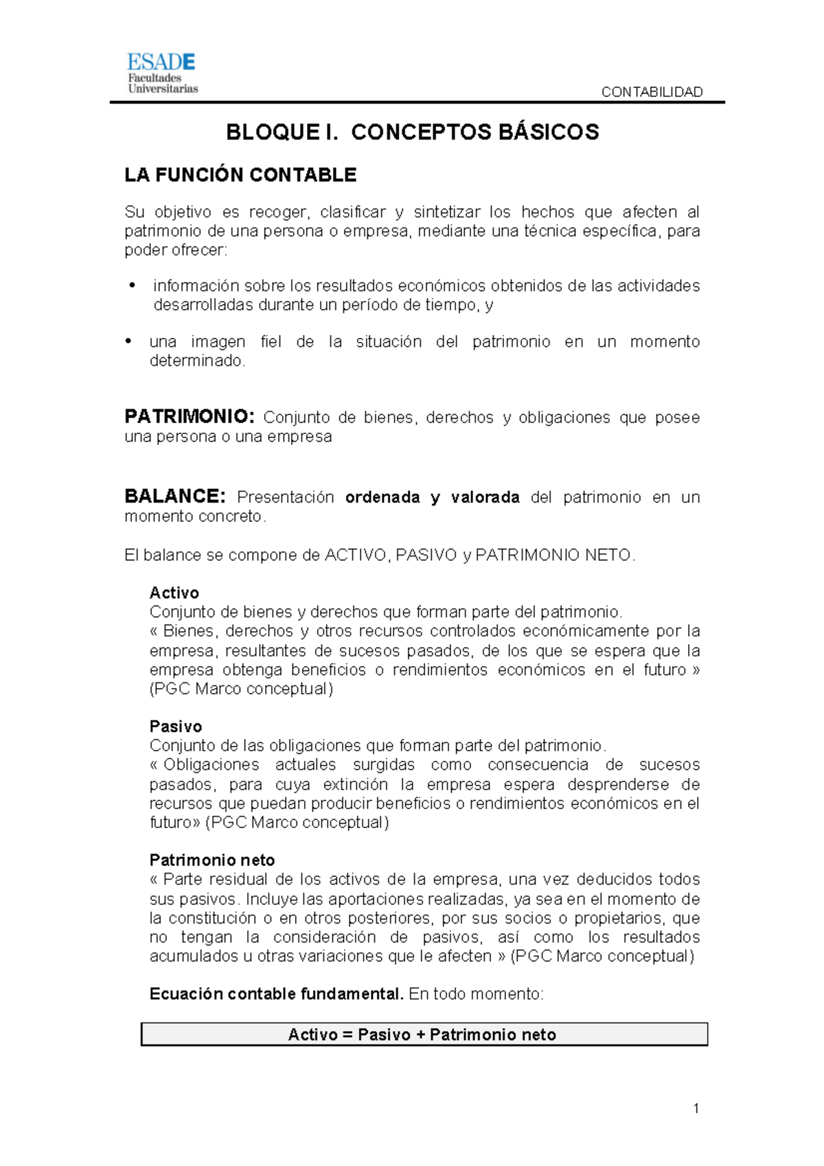 Bloque 1, función contable - BLOQUE I. CONCEPTOS BÁSICOS LA FUNCIÓN ...