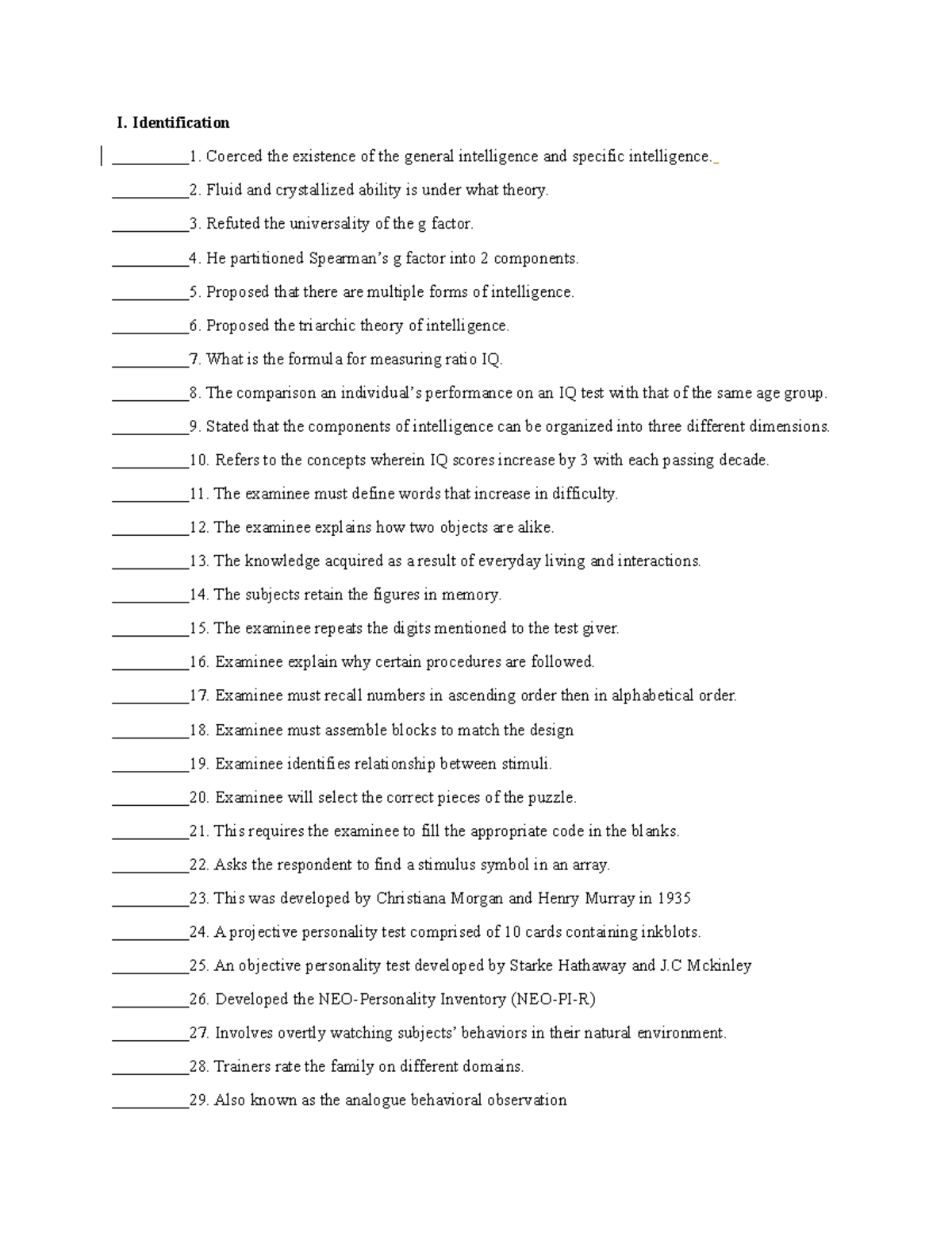 QUIZ-3-PRACTICE - I. Identification _________1. Coerced the existence ...