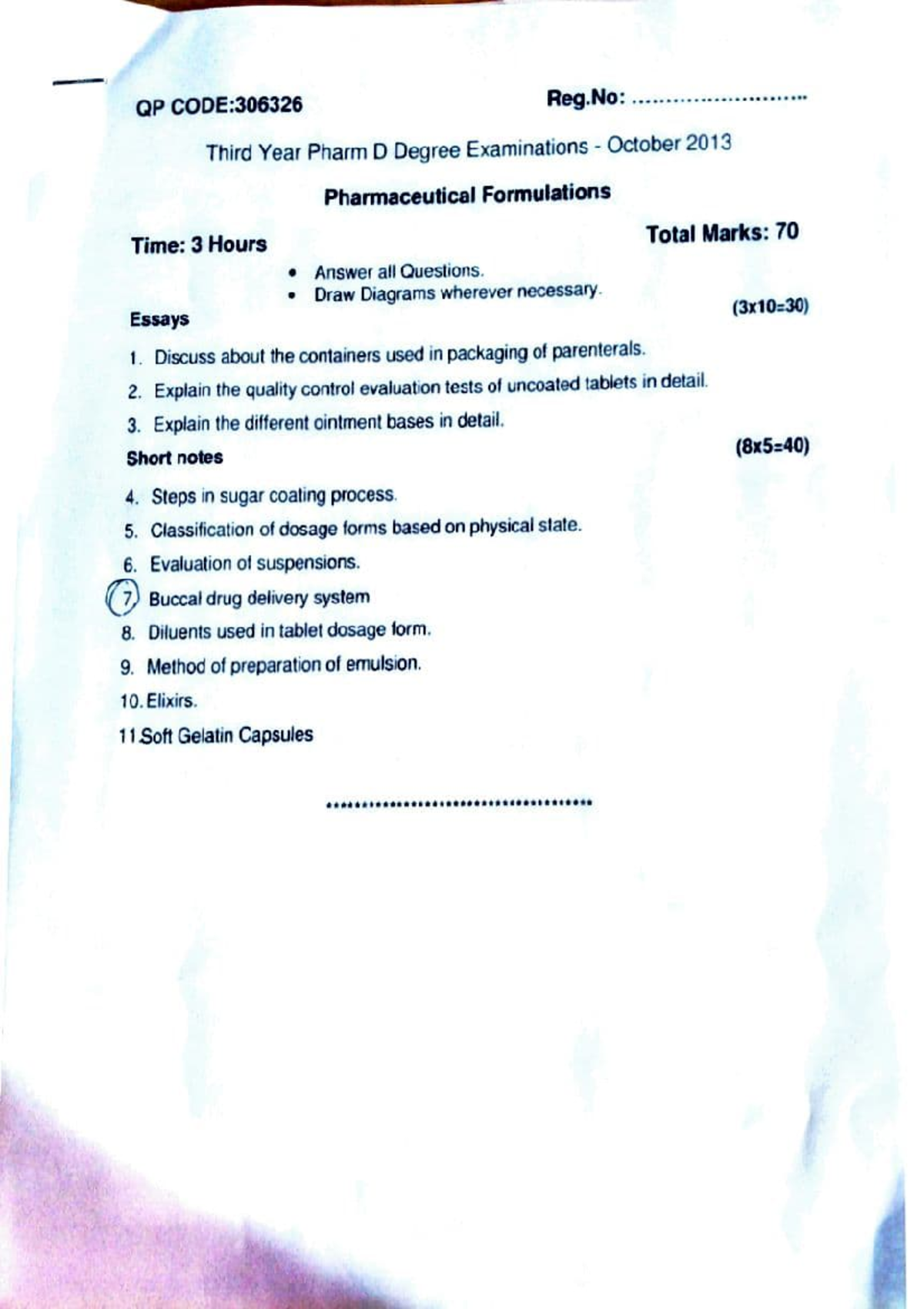 Formulation💊 - This is useful for pharmacy students. - QP CODE:306326 ...