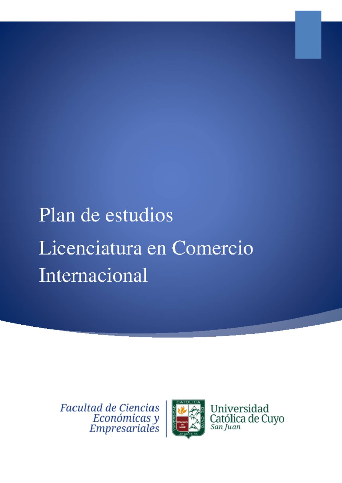 Plan de Estudios Lic - Plan - Plan de estudios Licenciatura en Comercio Internacional TÍTULO ...