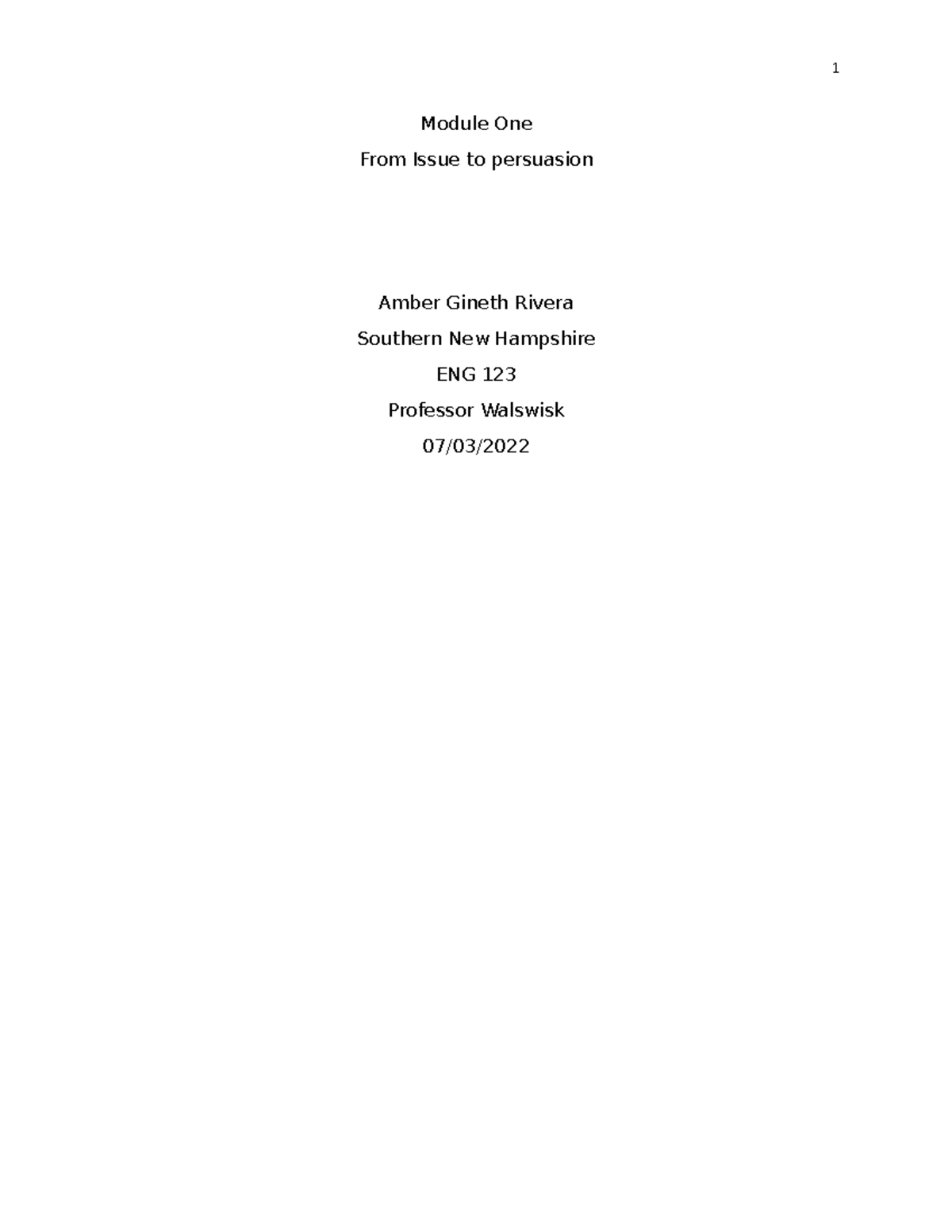 Eng 123 1 7 Part One After Exploring The Library Databases And Reviewing Your Brainstorming