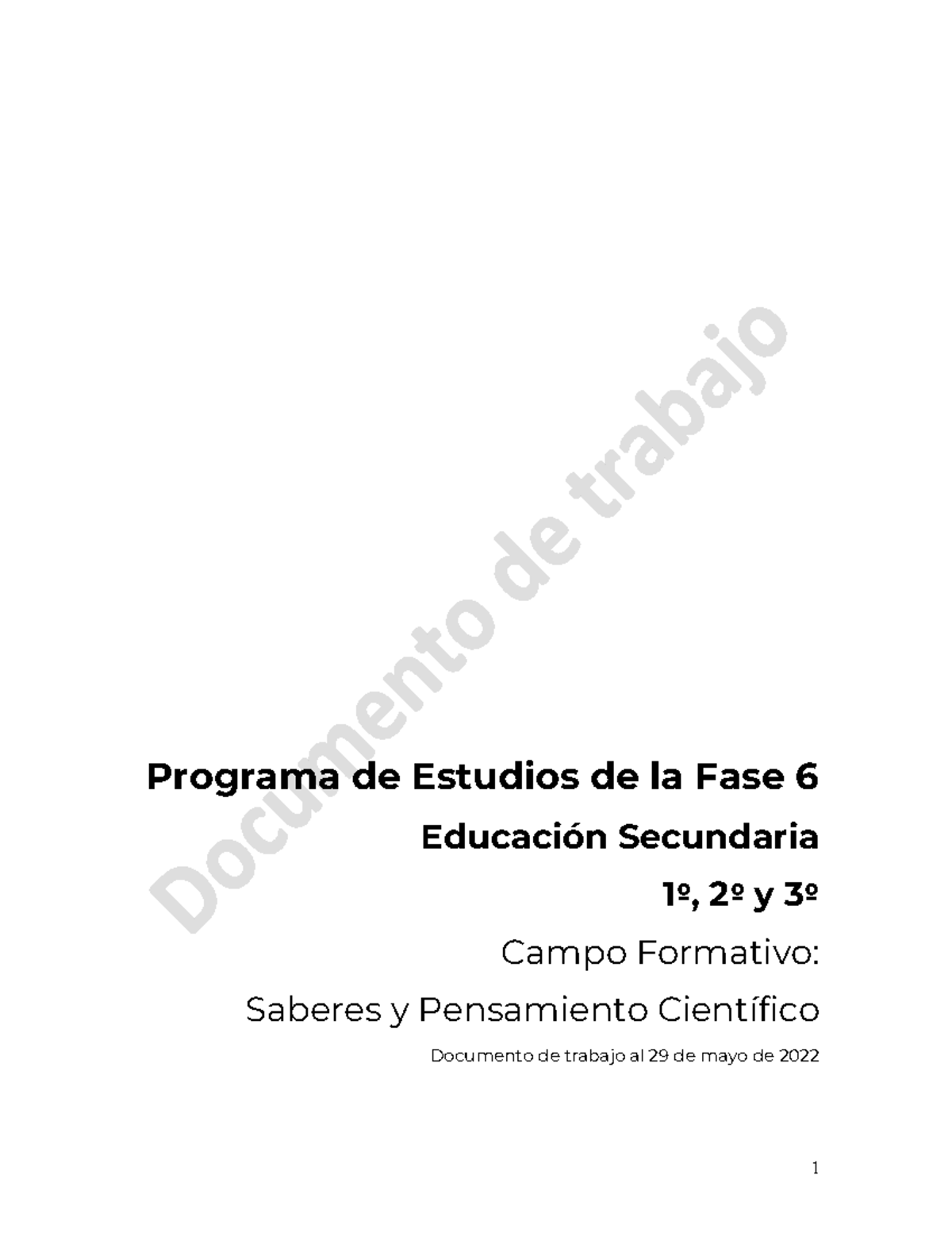 Fase 6 Educacion secundaria 1 2 y 3 Sy PC - Programa de Estudios de la Fase 6 Educación ...