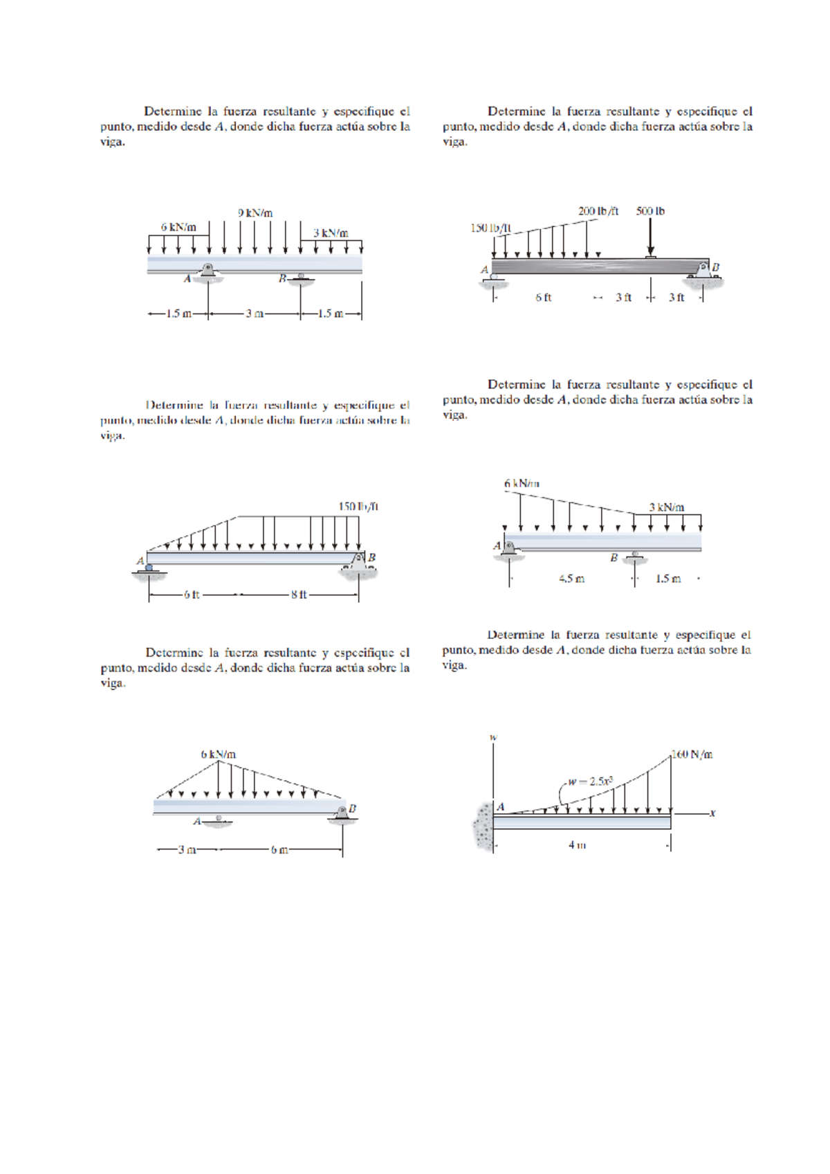 Ejercicios Carga distribuida - Estática - Studocu