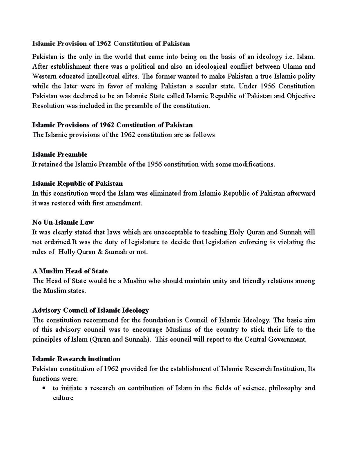 Islamic 1962 - aaaaaaaaaaaaaaaaaaaaa - Islamic Provision of 1962 ...