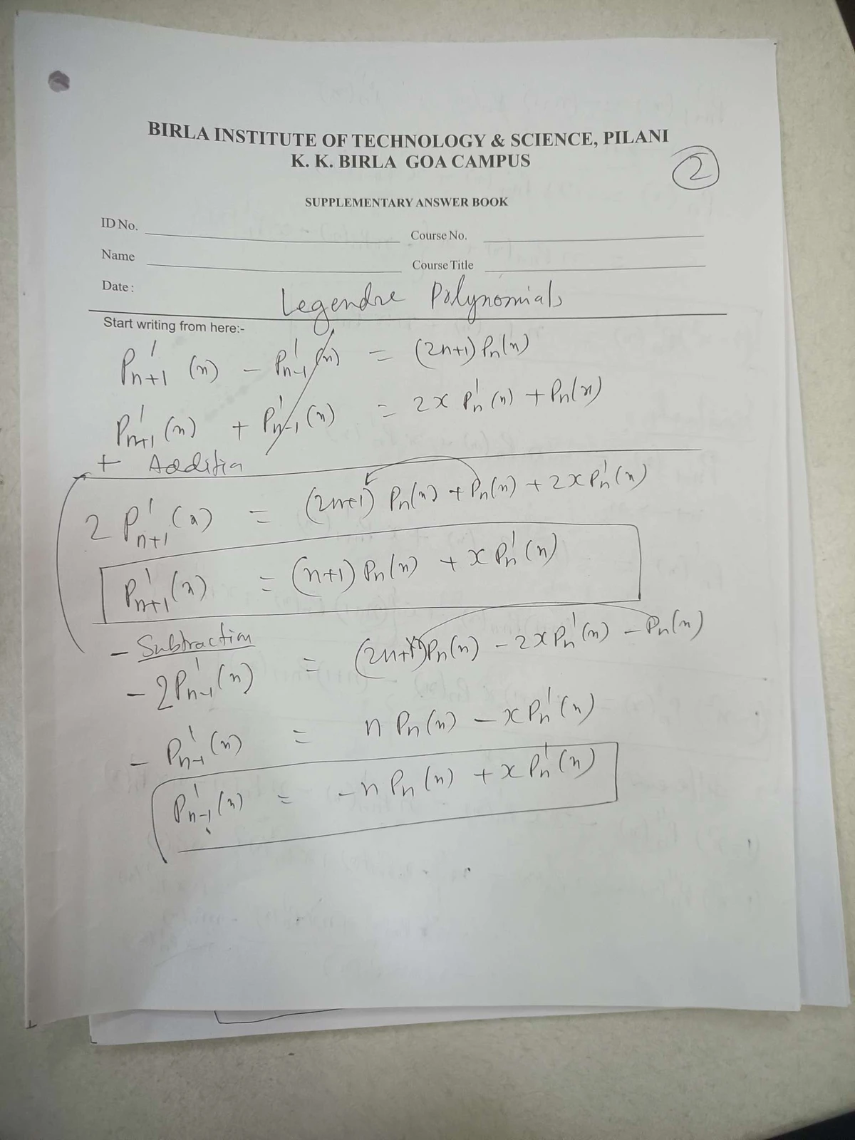 Mmp tensor analysis - Mathematical Methods of Physics - TOR assignment Greens functions Example ...