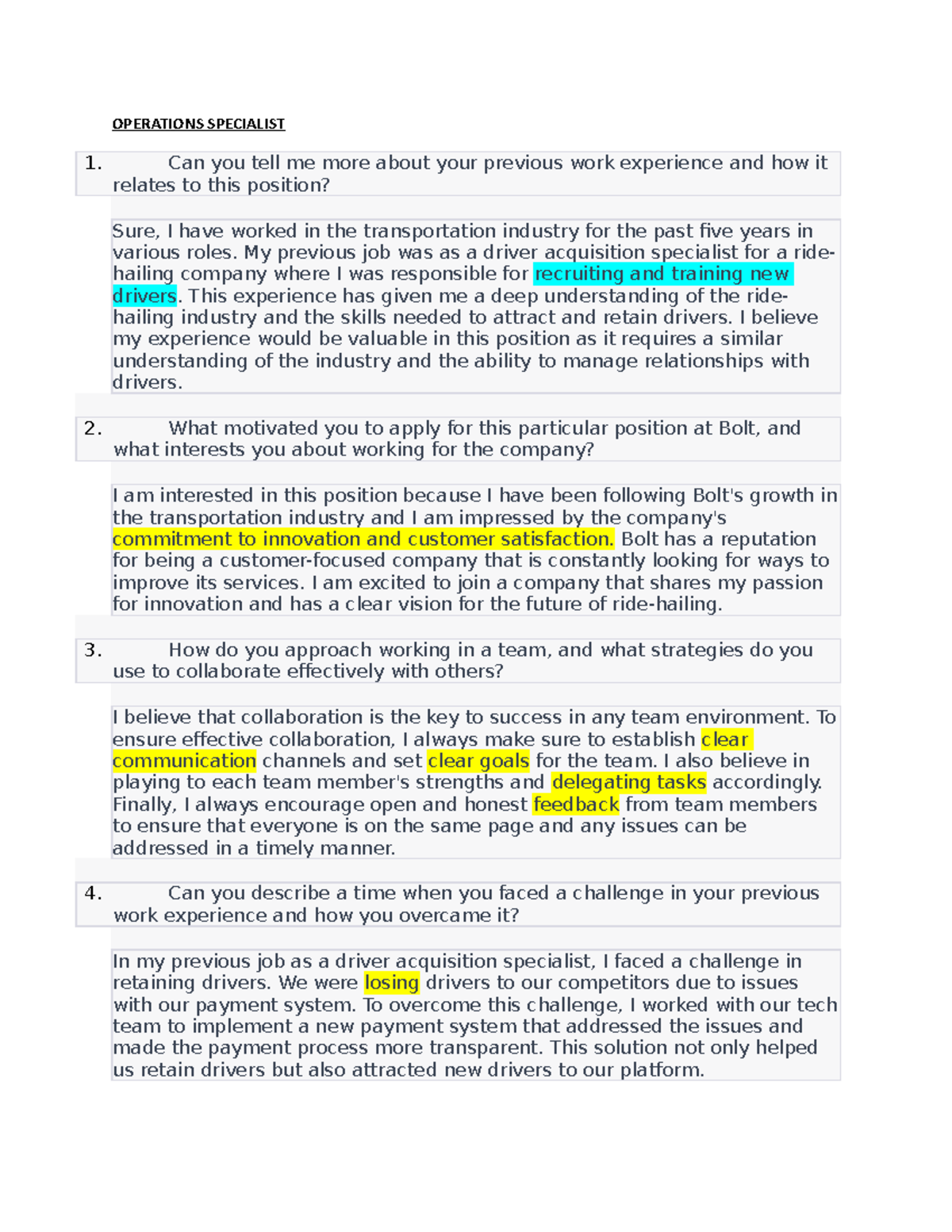 Interview preps - it is self explanatory - System Development ...