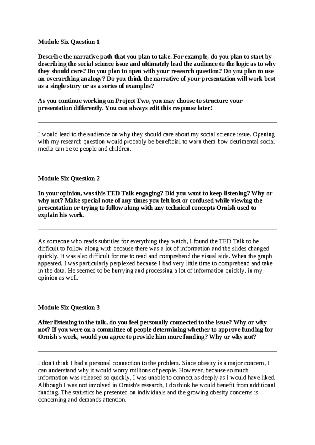 Rodney Ferrer SCS 200 Applied Social Sciences 2 - Module Six Question 1 ...