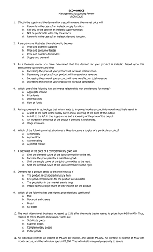 Unit 3 Theory of Consumer Behavior 8 - UNIT 3 - THE THEORY OF CONSUMER ...