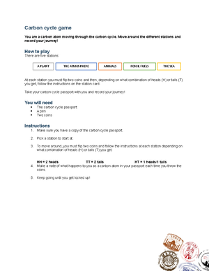 The Carbon Cycle Worksheet 1 Completed - MEDT 422 - UMB - Studocu