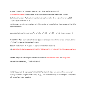 Handout Student - Interpreting Definite Integral Notation as the Limit ...
