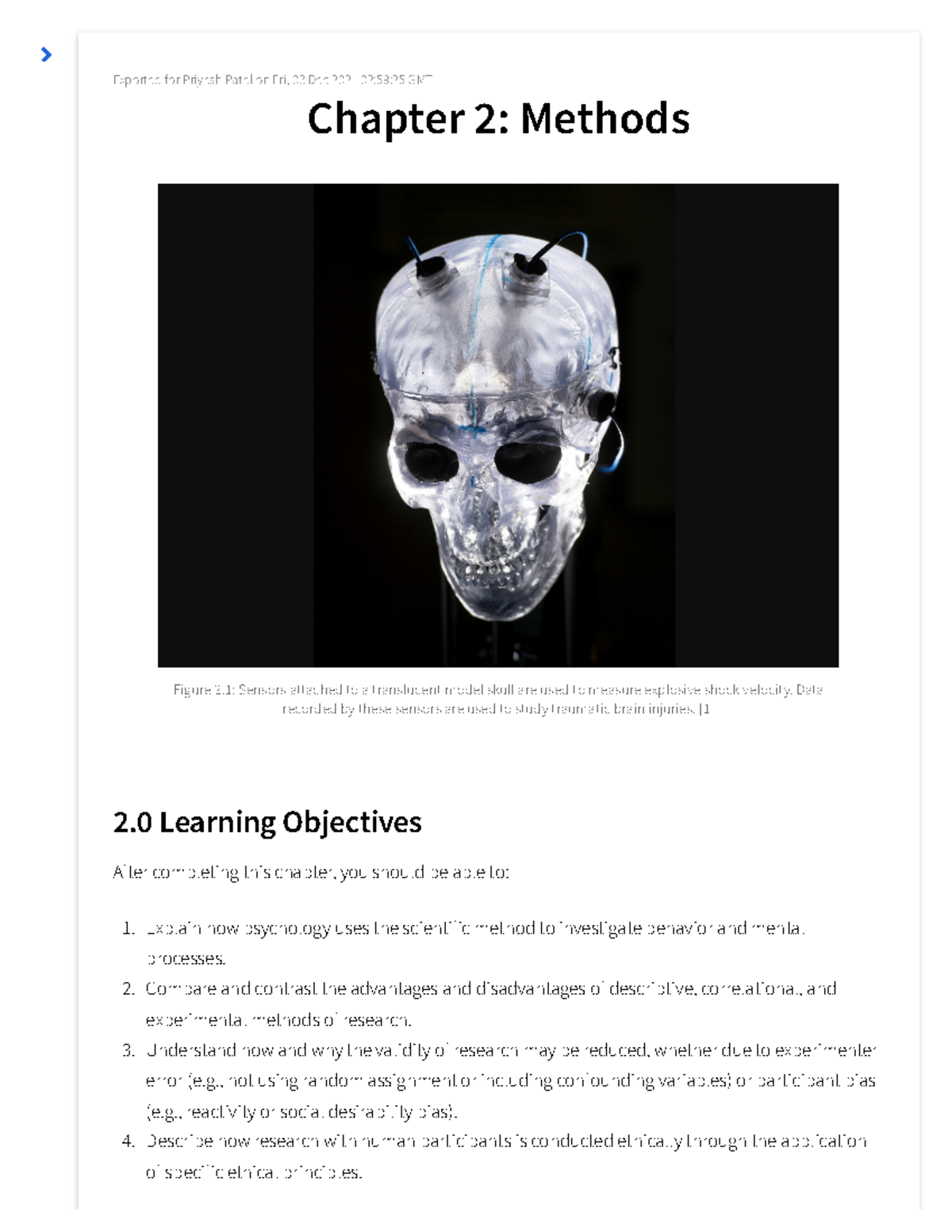 PSYA01 TB Chap 2 - TB Practice - Exported for Priyesh Patel on Fri, 03 Dec 2021 02:59:25 GMT ...