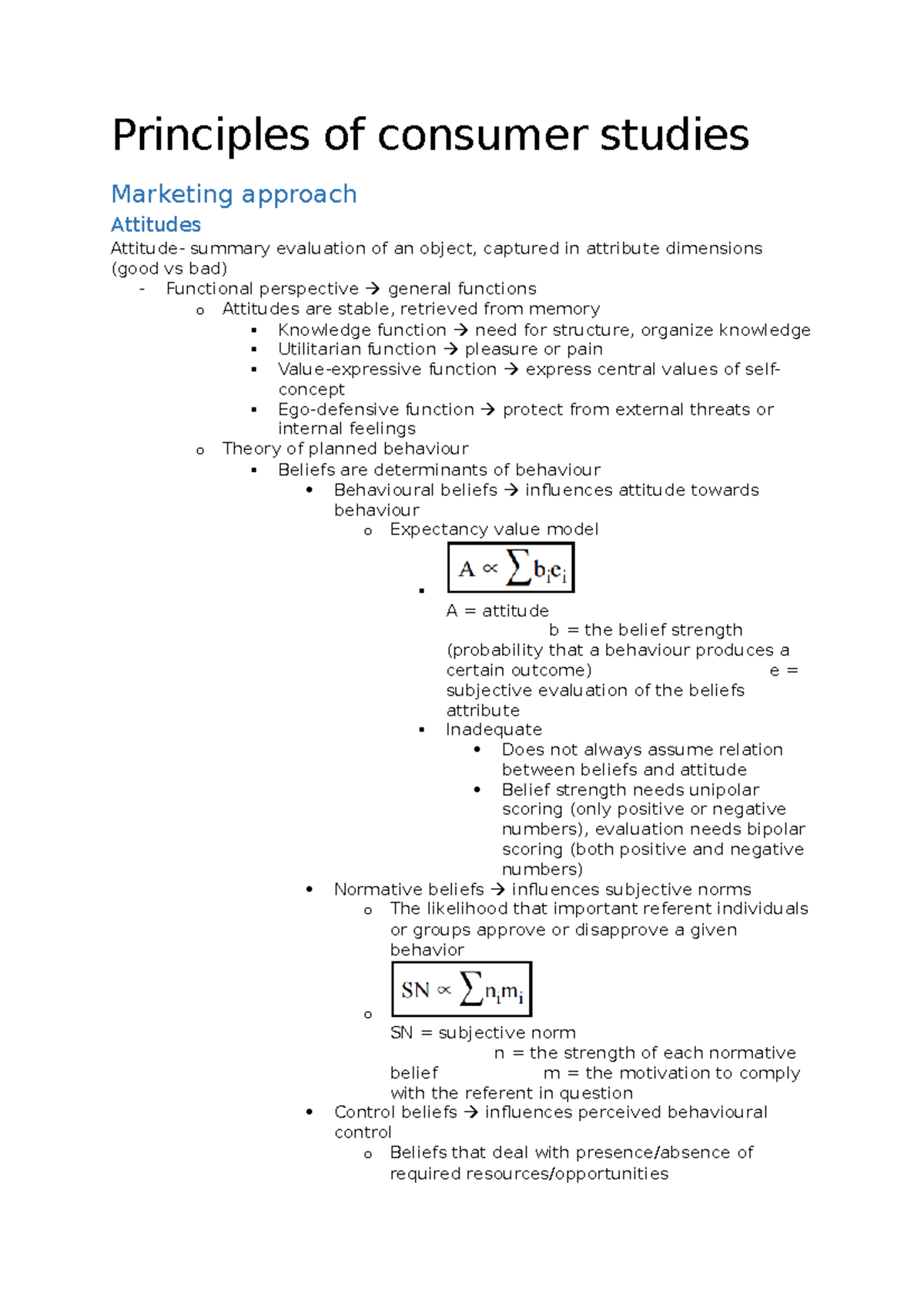 Principles of consumer studies - Principles of consumer studies ...
