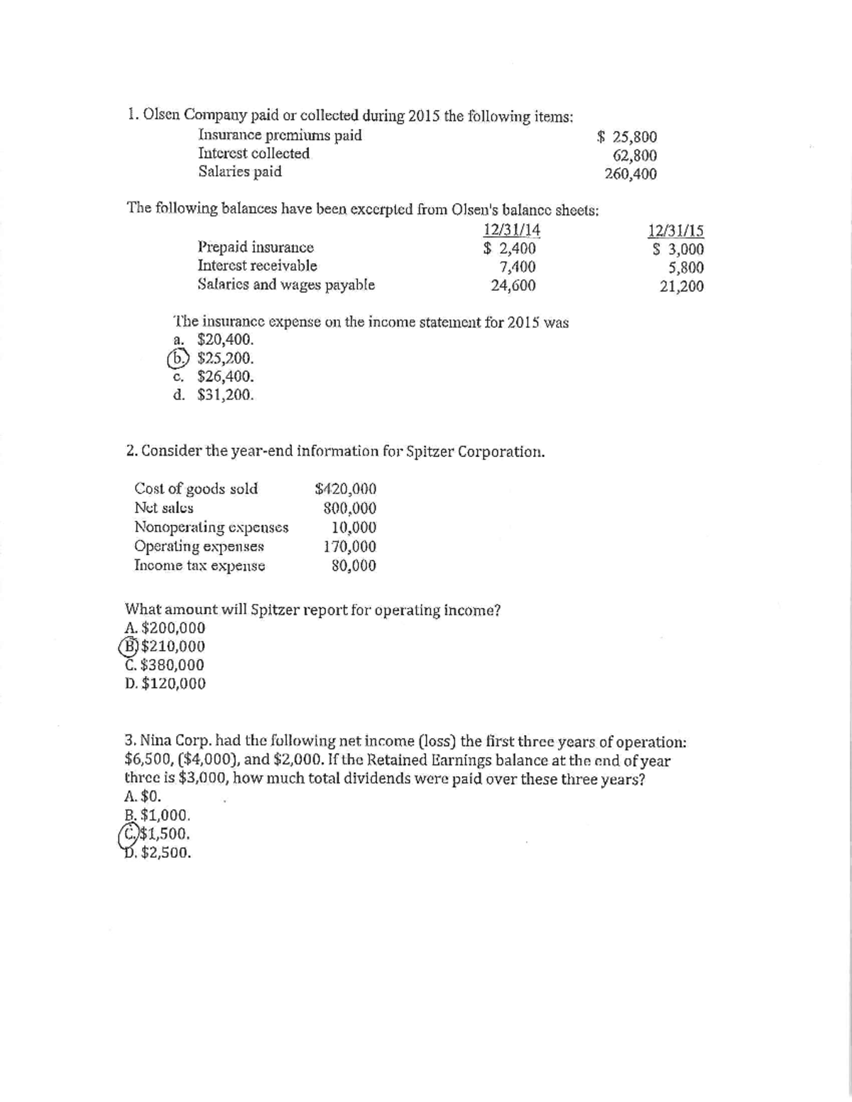 BUSM 2002 Exam 2 Practice Exam Answers - BUSM 2002 - Studocu