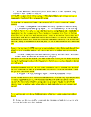 EFP1- Task 1 HR - Task 1 - Task One A. Culture describes anything ...