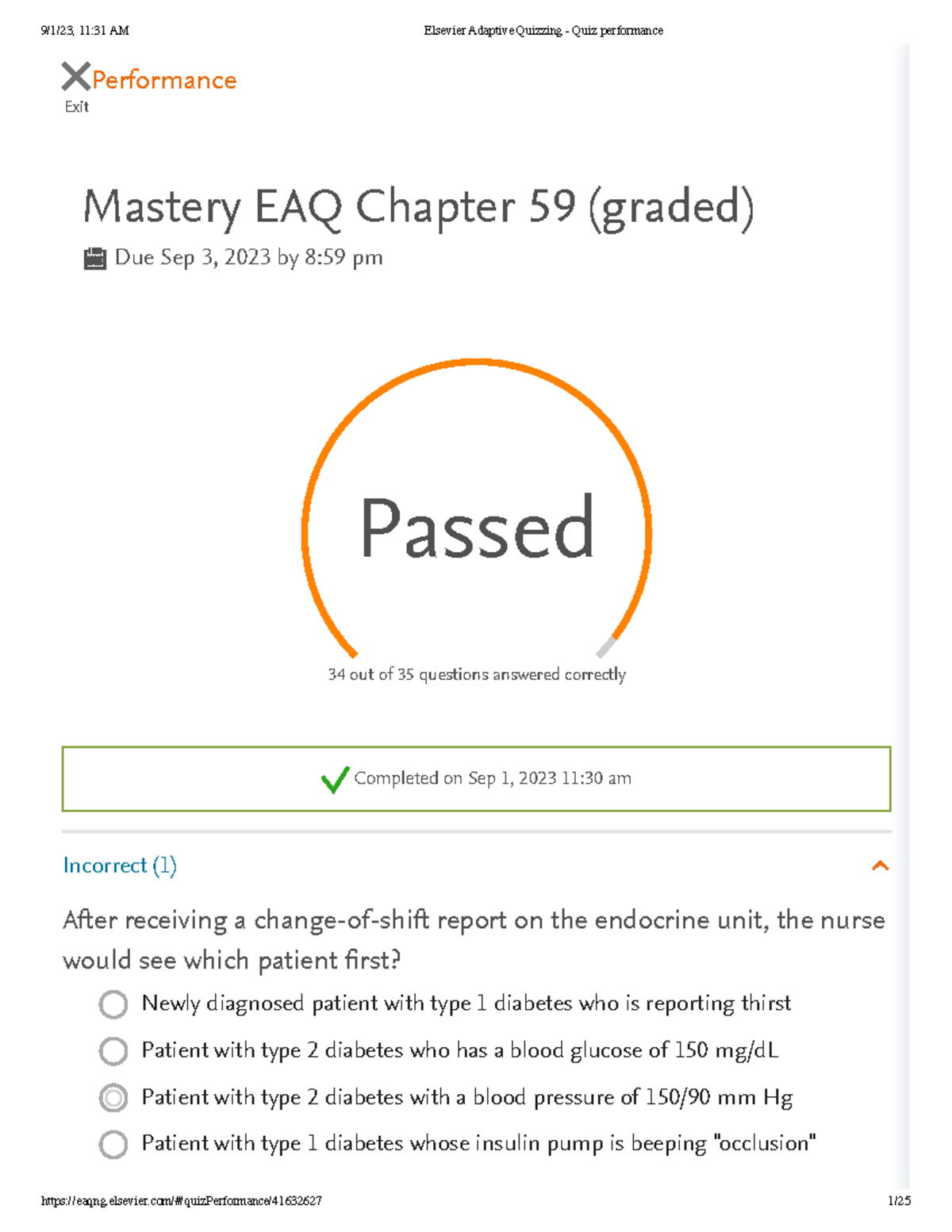 MS Chapter 59 - eaq - ####### Exit Performance Mastery EAQ Chapter 59 ...