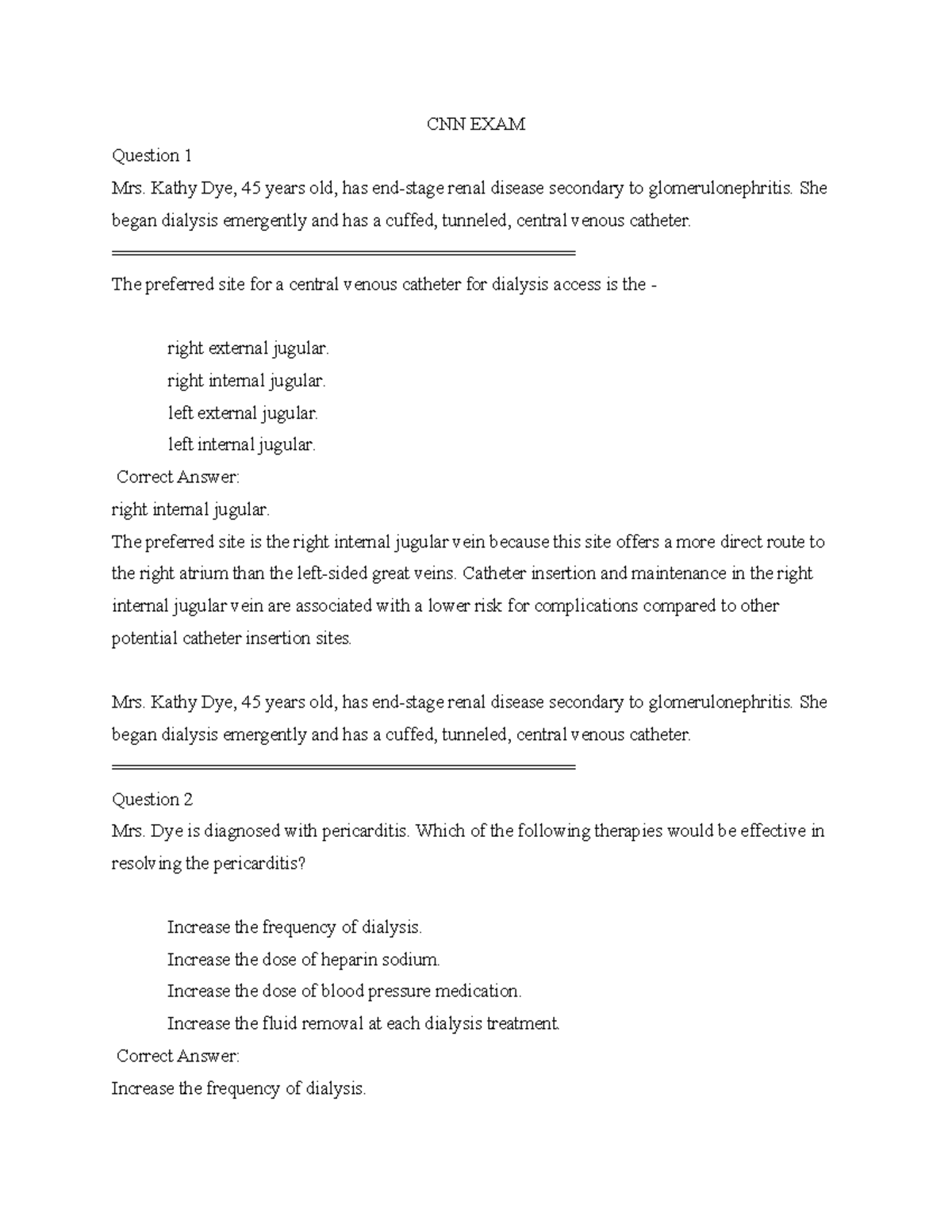 293618078-CNN-EXAM - CNN practice exam - CNN EXAM Question 1 Mrs. Kathy ...