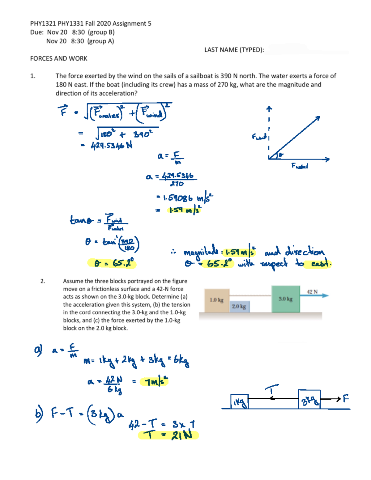 Phy 1321 Assignment 5 - PHY1321 - uOttawa - Studocu