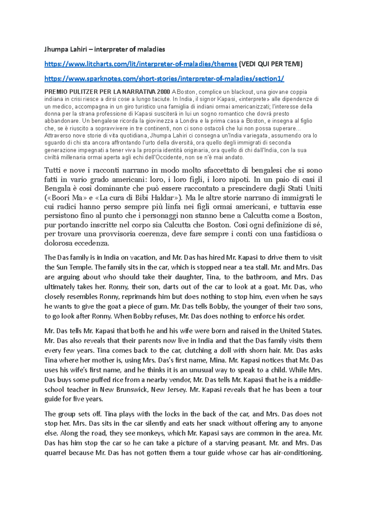 2.Interpreter of maladies - Jhumpa Lahiri - Jhumpa Lahiri – interpreter ...