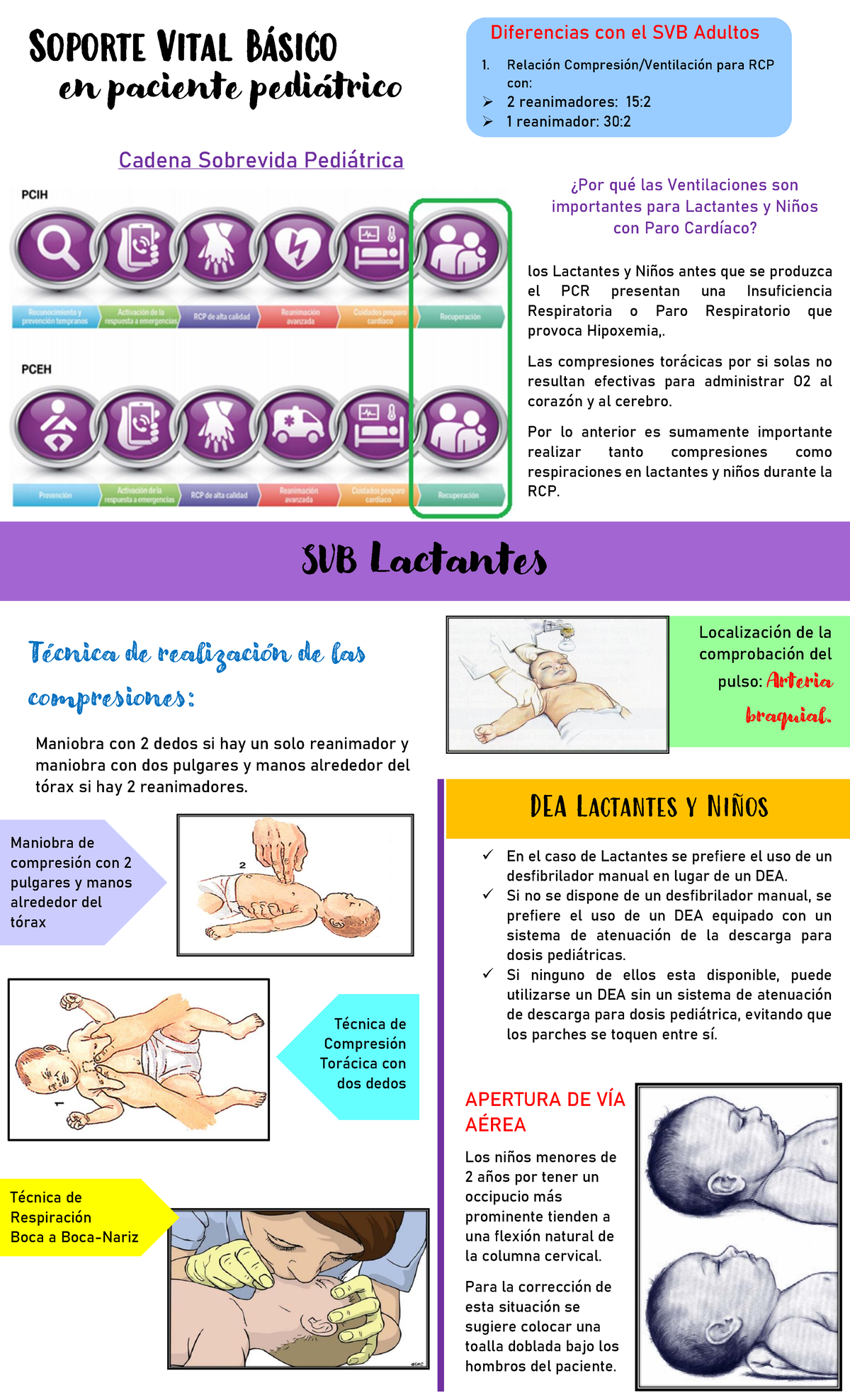 RCP Pediatrico - Primeros auxilios - Soporte Vital Básico en paciente ...