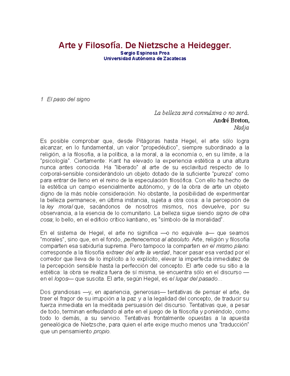 2 - Arte y Filosofía - apuntes de arte y filosofia. - Arte y Filosofía ...