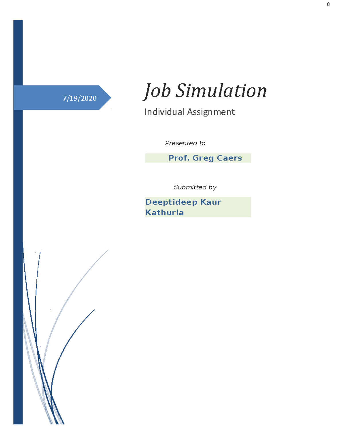 Job Evaluation Simulation Case Study II - updated final for submission ...