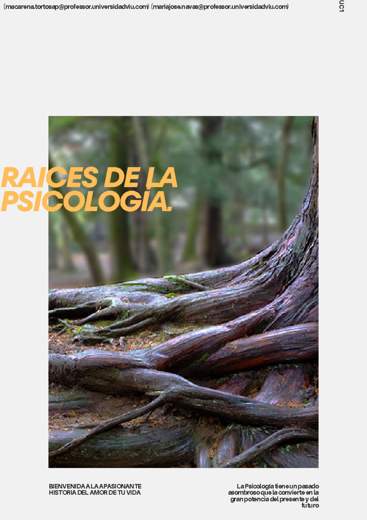 Resumen competo Historia - ####### AICES DE LA ####### SICOLOGÍA. BIENVENIDA A LA APASIONANTE ...