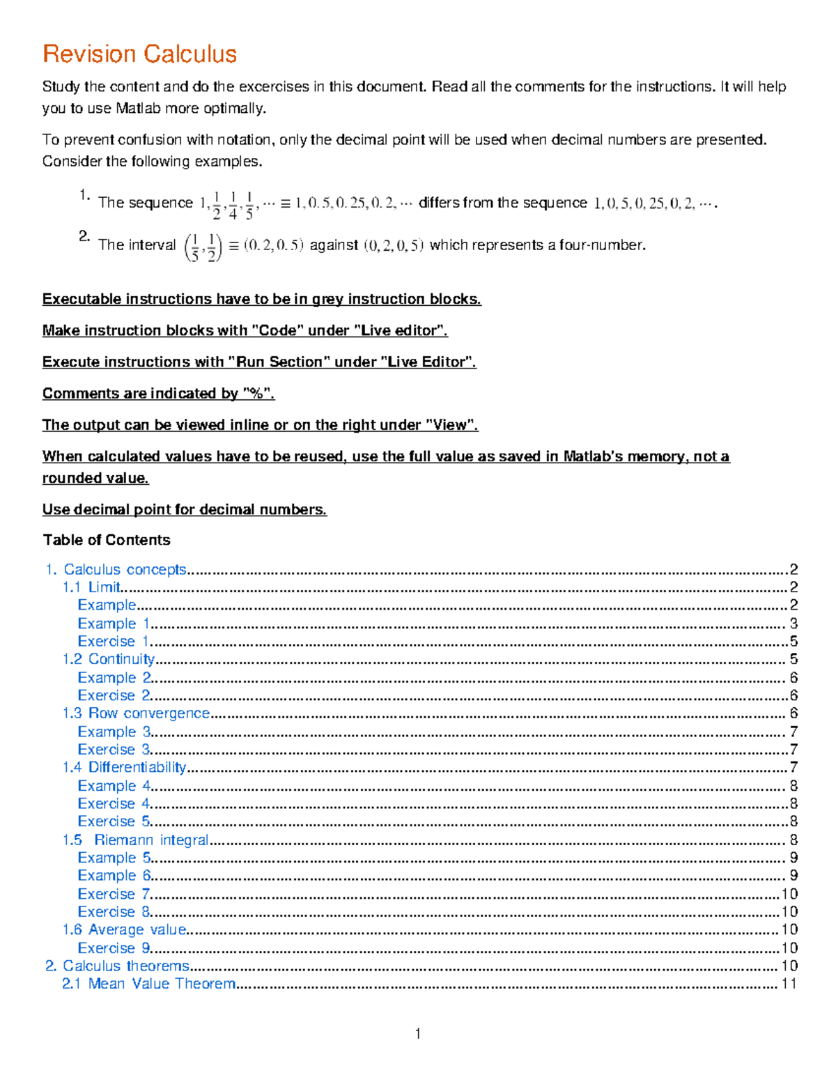 U1-revision calculus - - Studocu