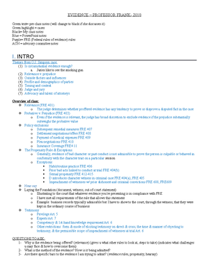 Extrinsic AND Collateral Evidence Review - EXTRINSIC AND COLLATERAL ...