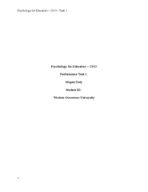 Pratt.C913.Task 1 - video observations - Video Observation Form ...