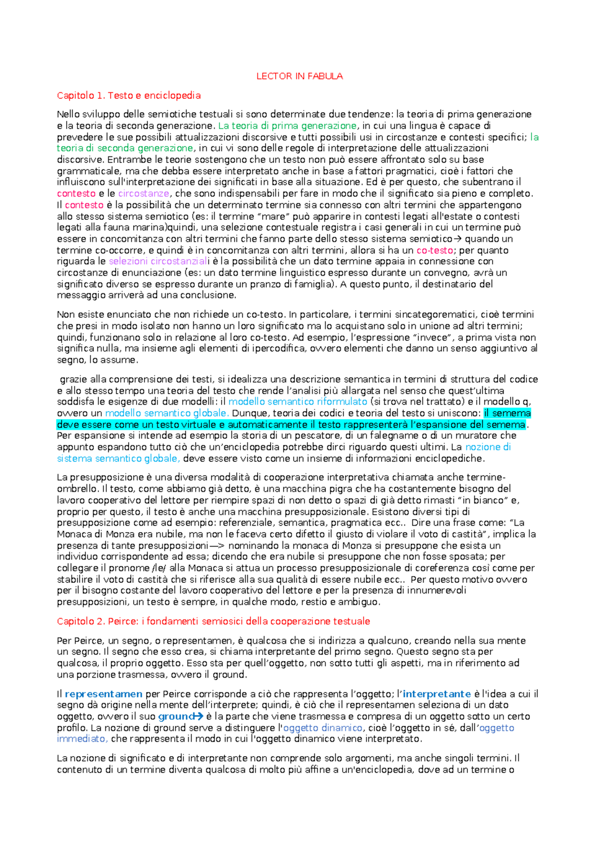 Lector IN Fabula - jiopè+ - LECTOR IN FABULA Capitolo 1. Testo e ...