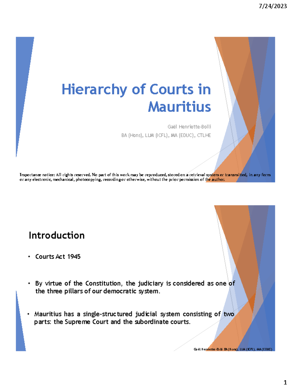 Law of Hierarchy L7 - Summary LLM in Corporate Law - Hierarchy of ...