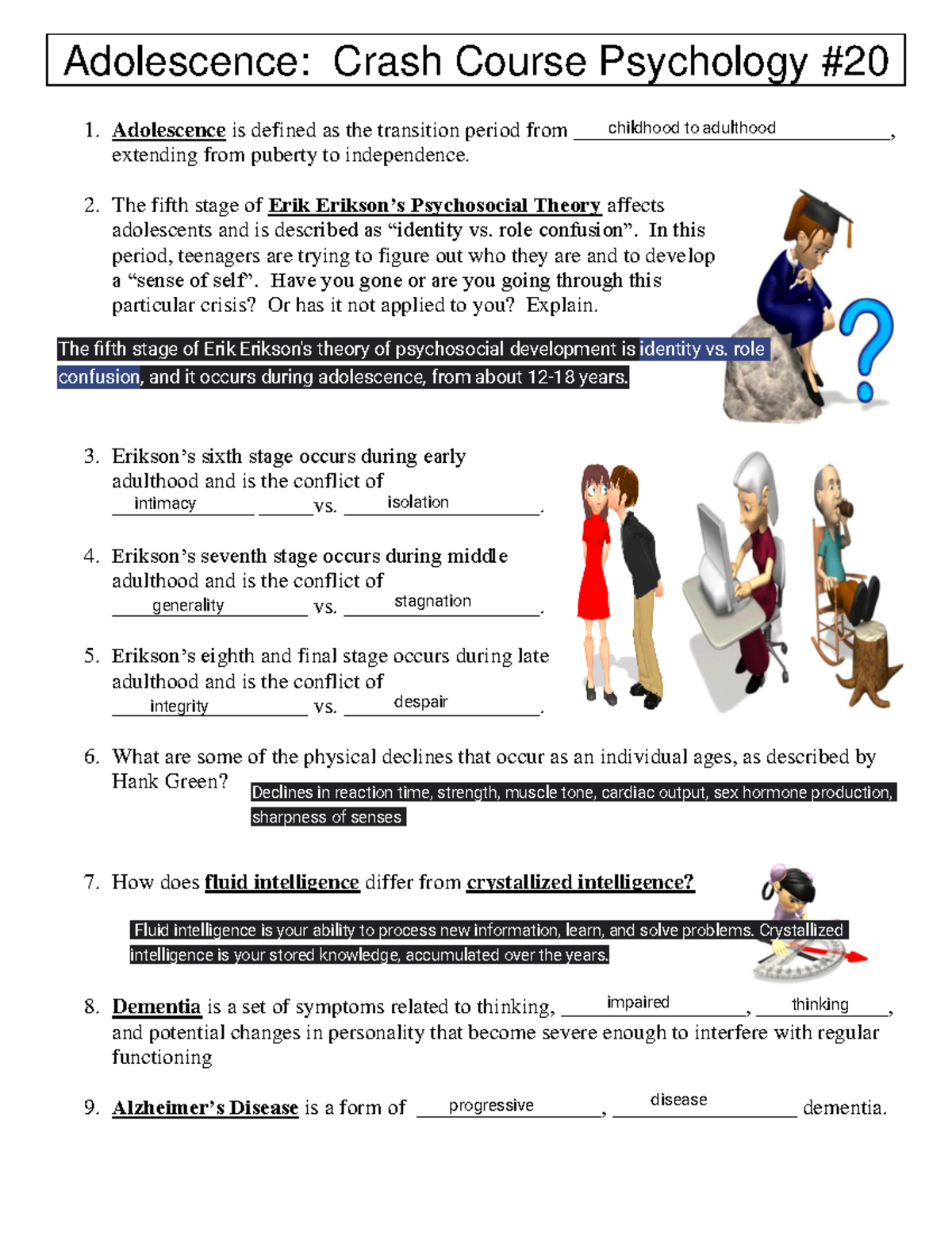 Malachi Hartfield - Crash Course Psychology 20 Adolescence ...