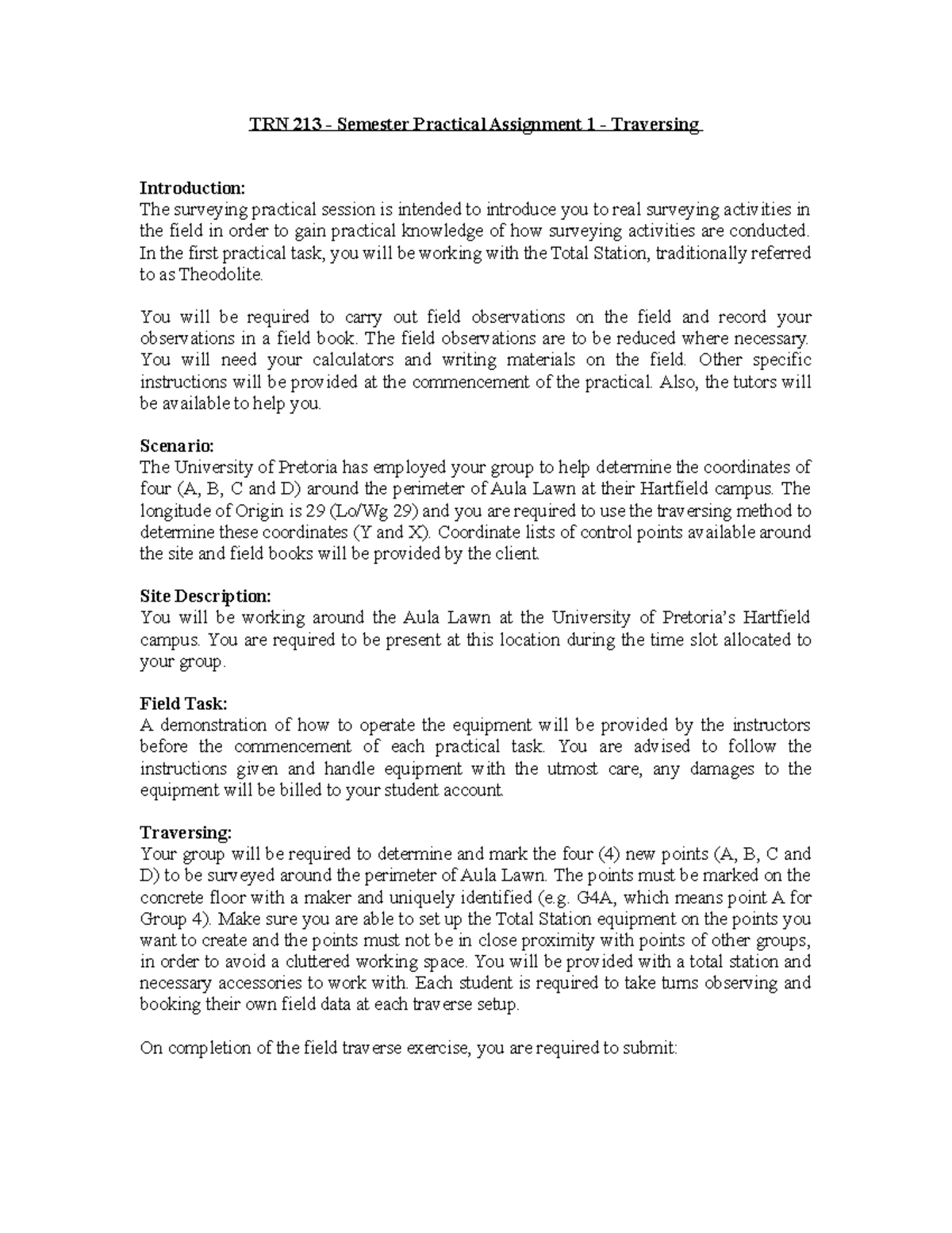 TRN 213 Practical Task 1 - TRN 213 - Semester Practical Assignment 1 ...