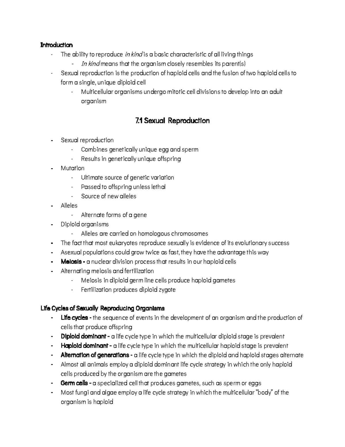 Lesson 11 - Principles of Biology - Introduction - The ability to ...