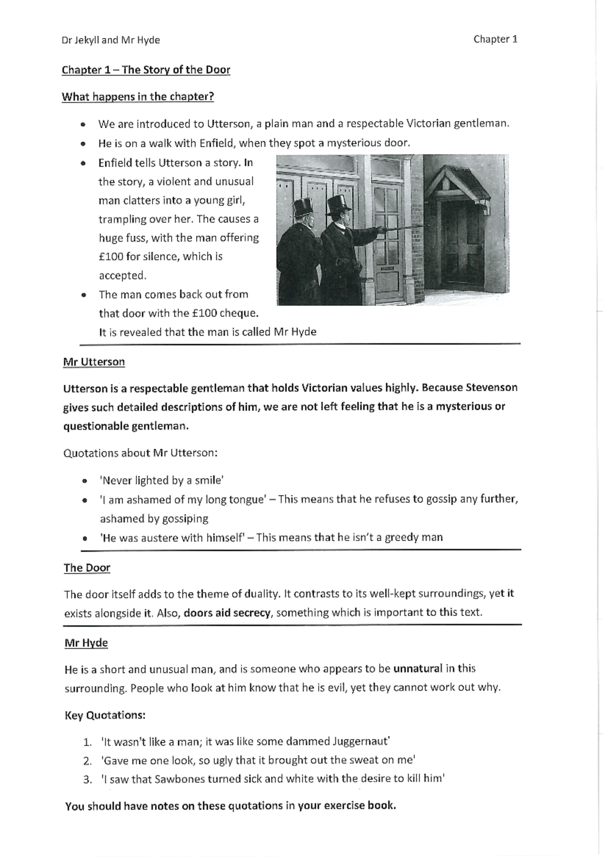 Jekyll and Hyde Chapter Summaries - Studocu