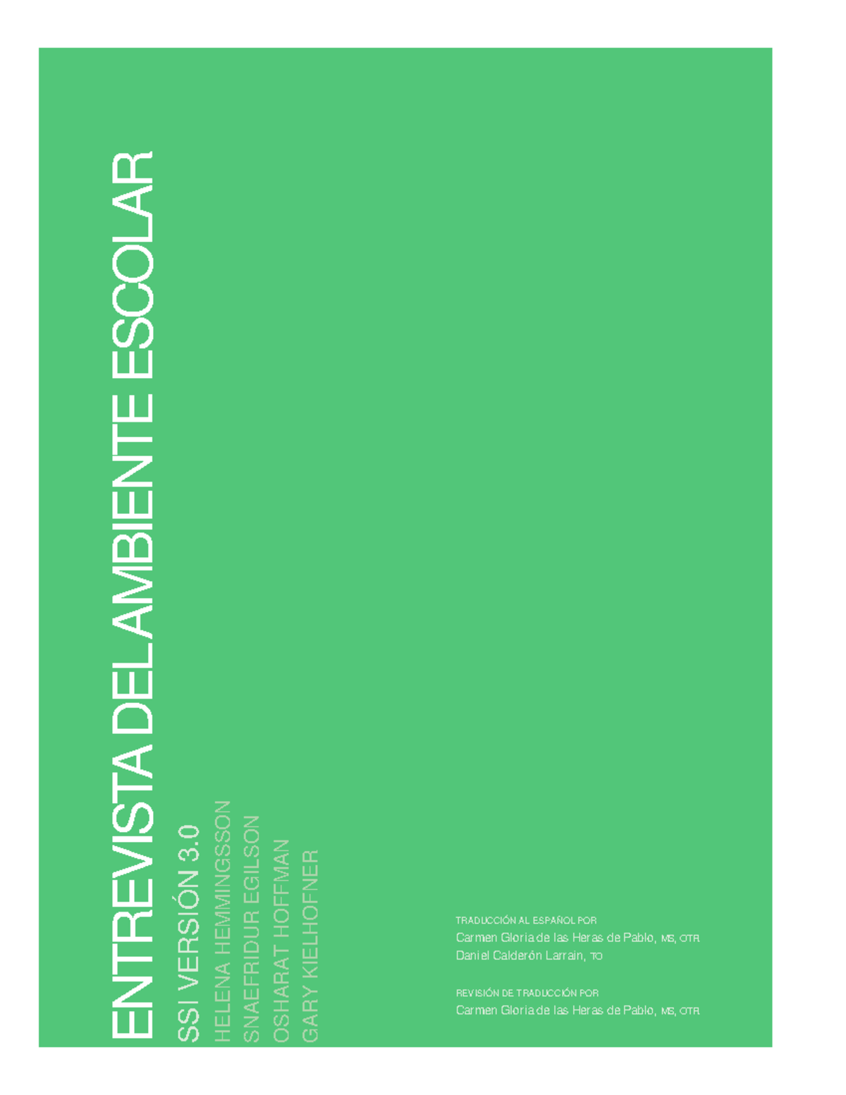 7.-Entrevista del ambiente escolar Moho - ENTREVISTA DELAMBIENTE ESCOLAR SSI VERSIÓN 3 HELENA ...